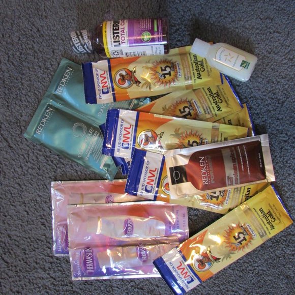 Other | Lot Of 37 Trial Samples Sunscreen Shampoo Conditioner Soap ...
